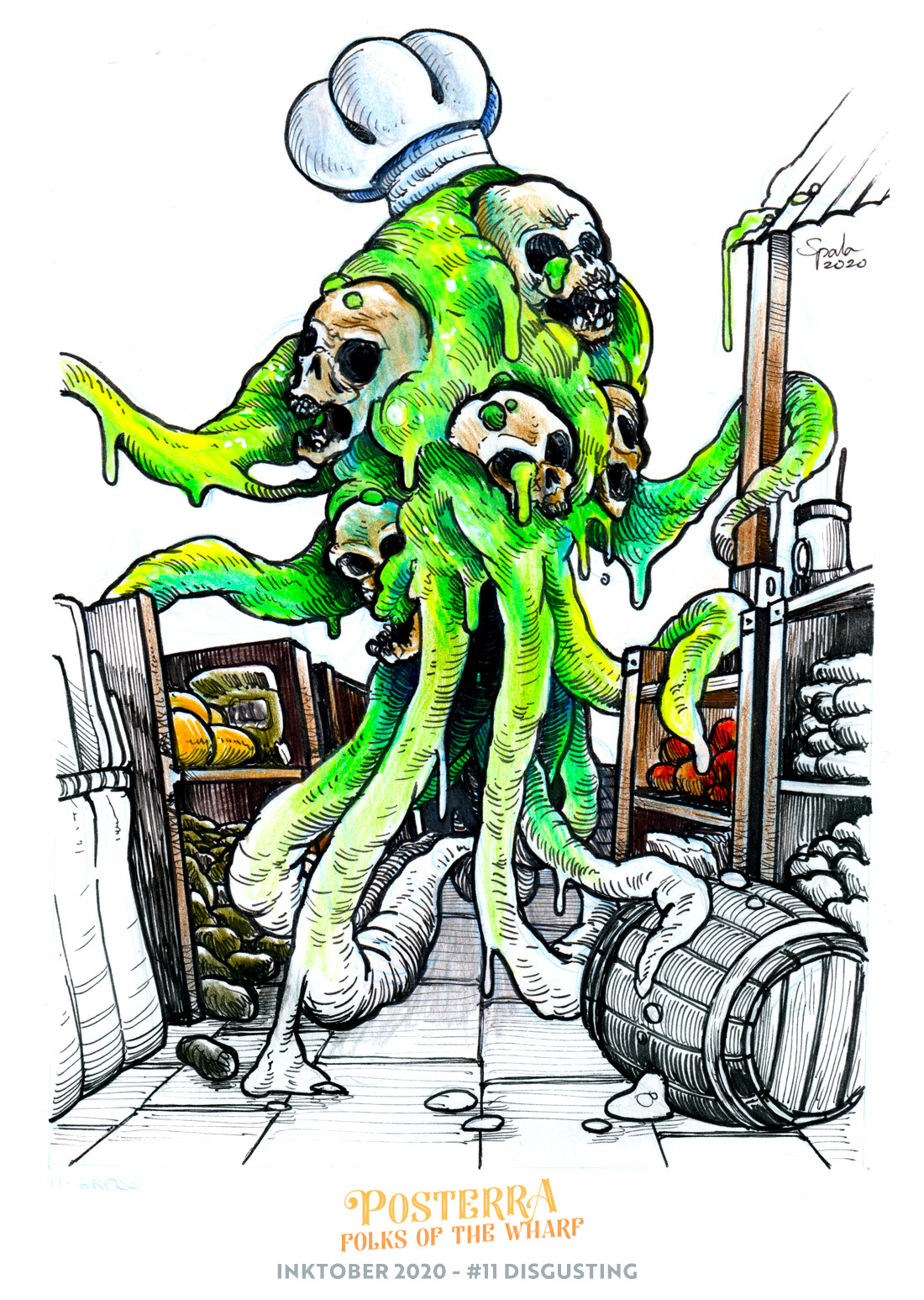 ArtStation - INKTOBER '20 #11 - Disgusting