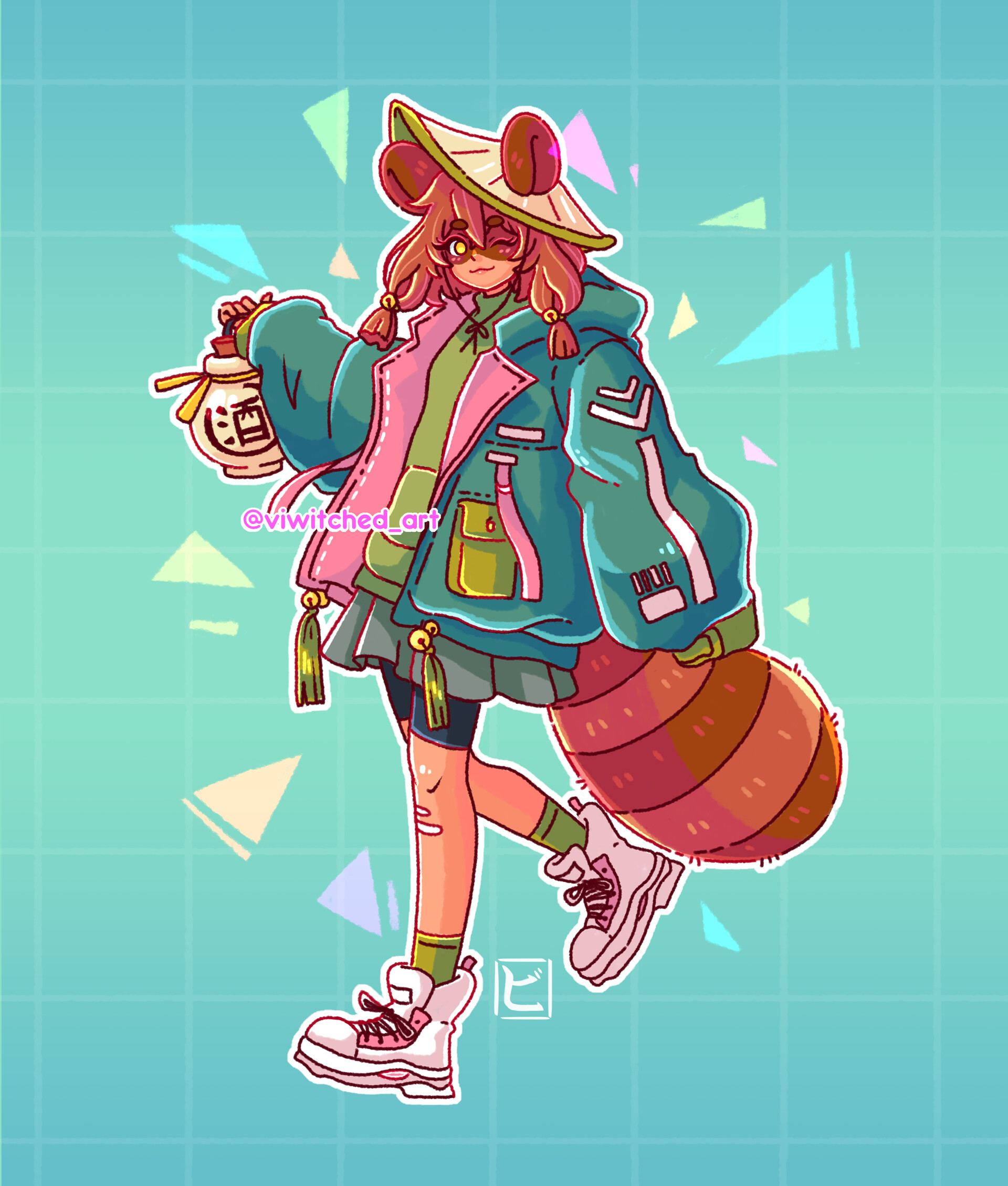 ArtStation - Tanuki Witch, Witchtober 2020
