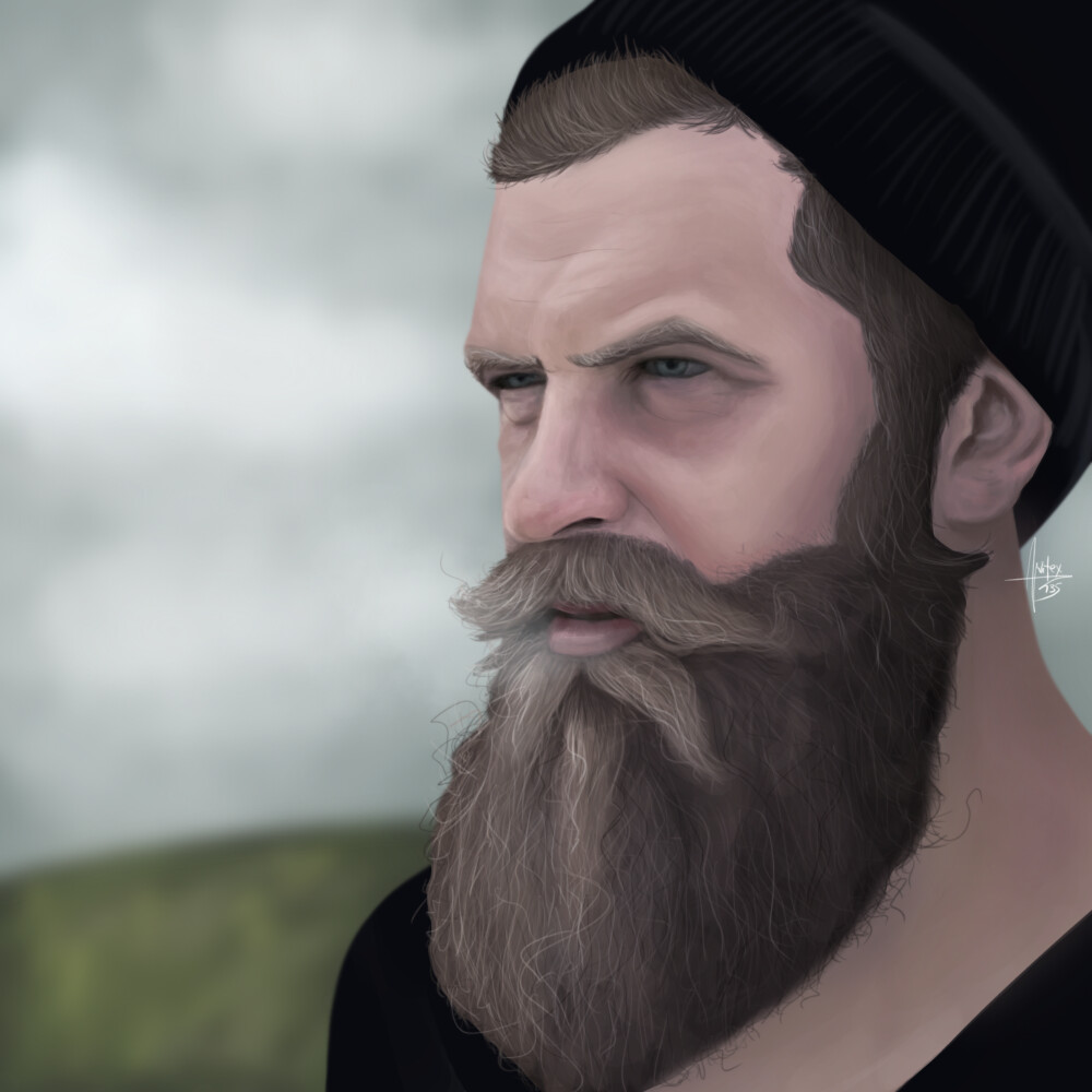 ArtStation - Beard man portrait