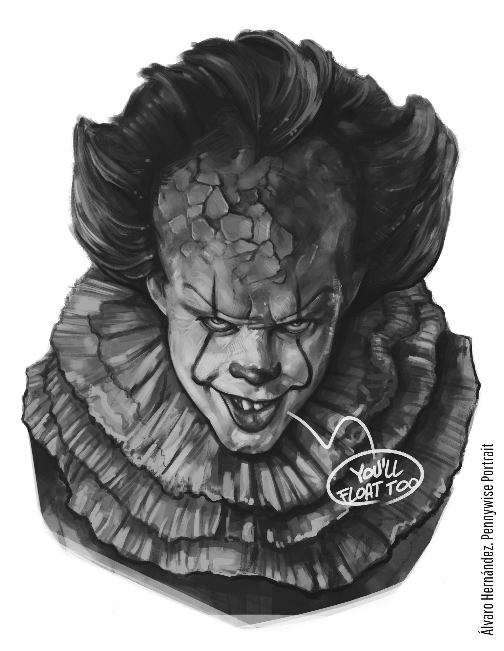 ArtStation - Pennywise comic art. Sketch