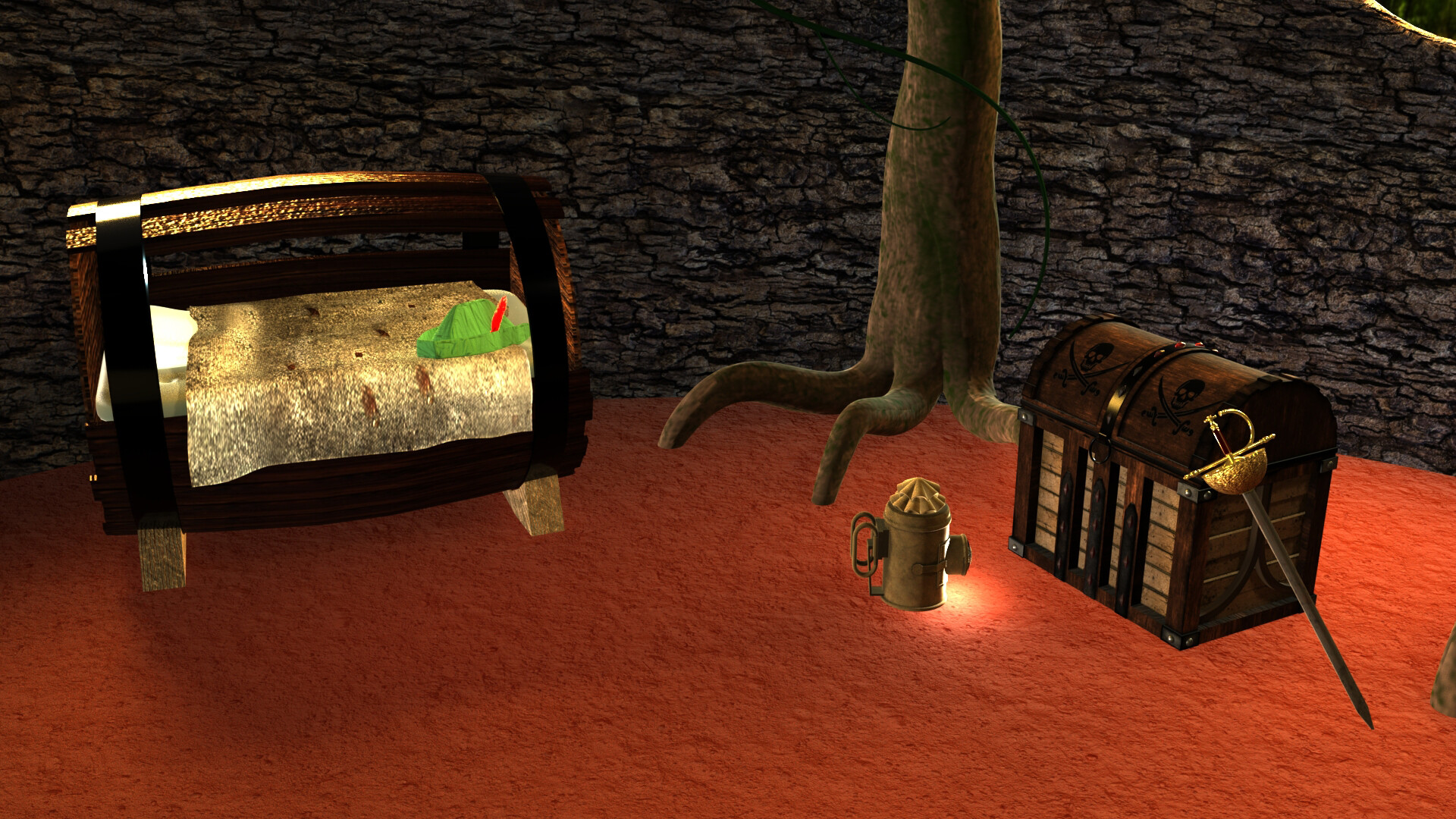 Aleah Brown - Neverland Hideout Environment & Props Project