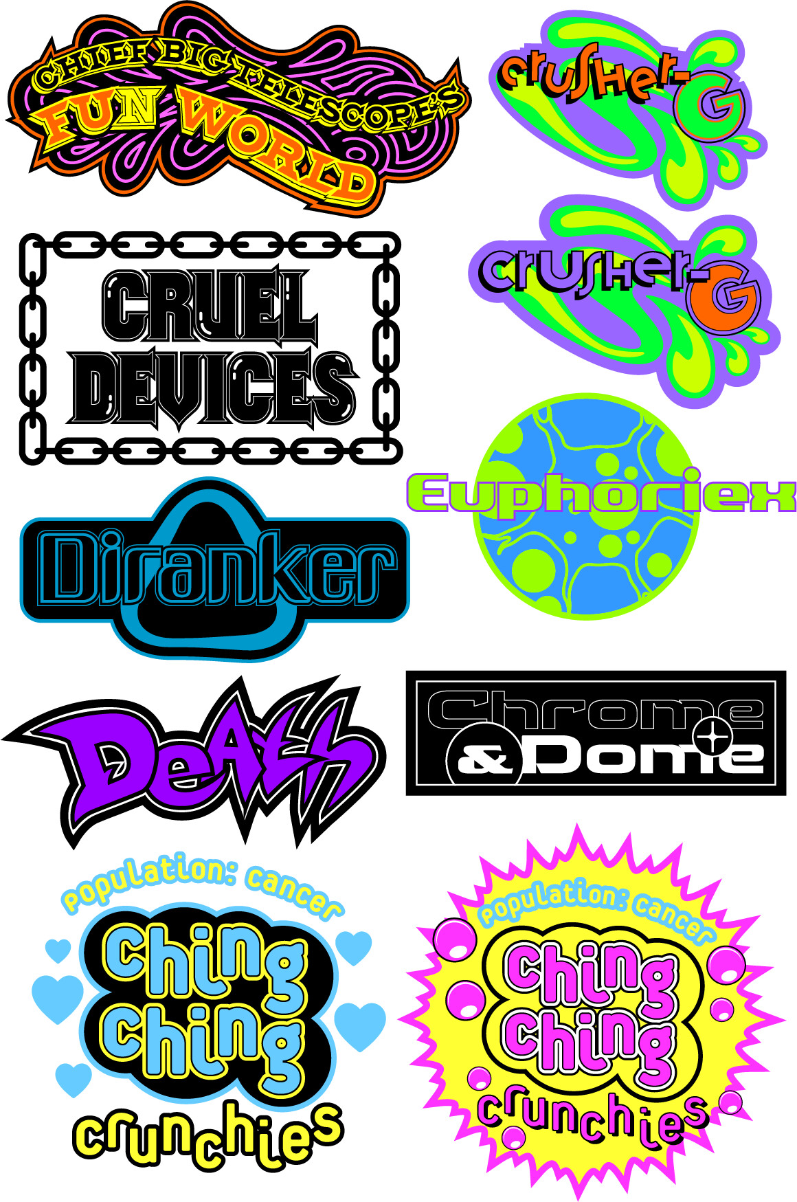 COM98 - Joyride Universe Logos and Graphic Design