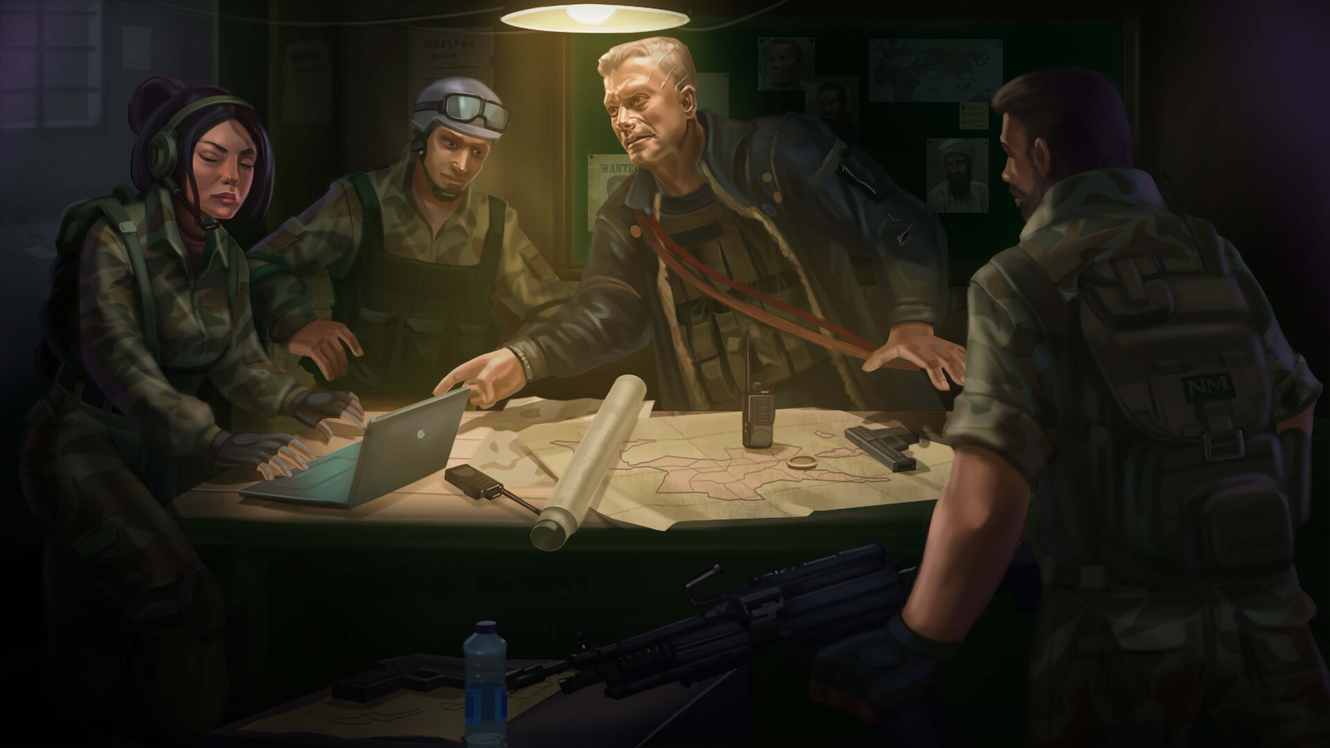 ArtStation - Army meeting on table