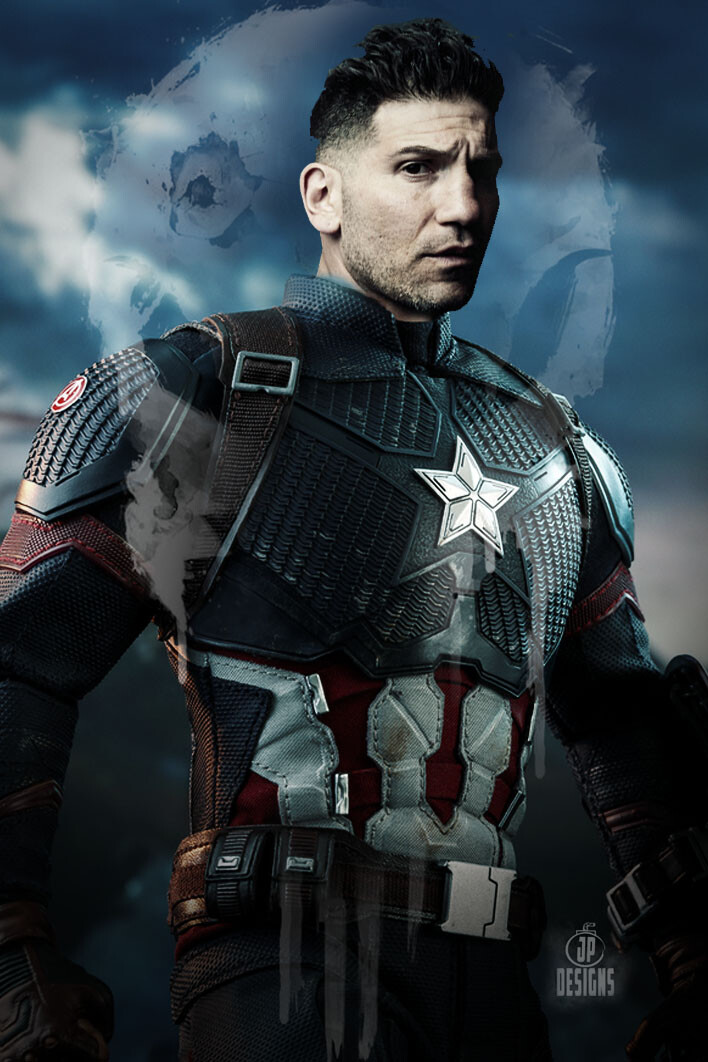 ArtStation - What If Punisher Became Captain America