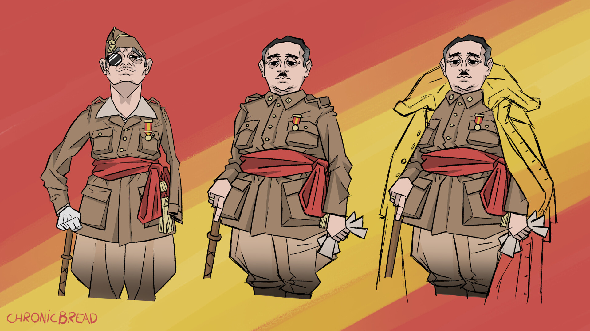 ArtStation - Jose Millan Astray, and Francisco Franco