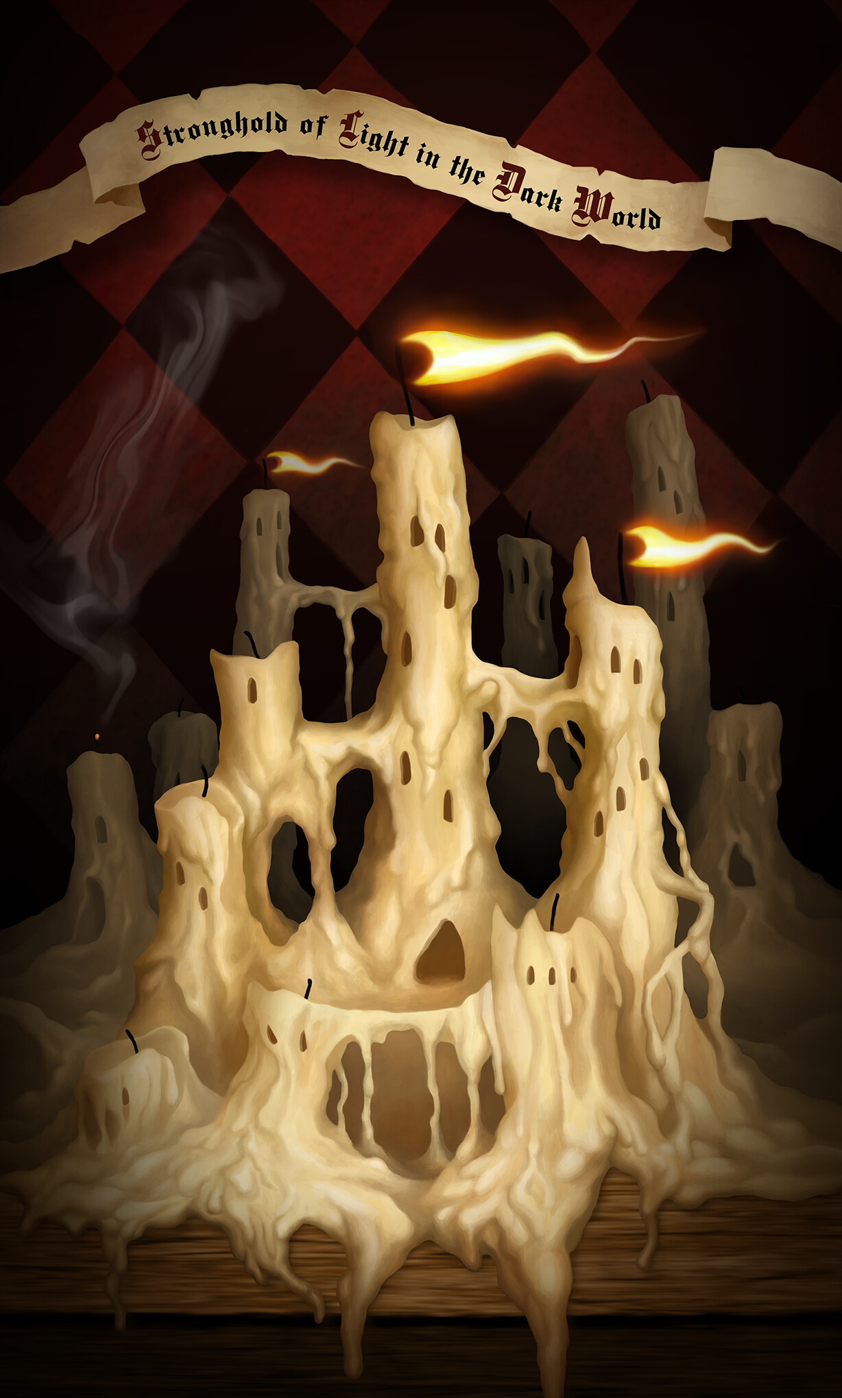 ArtStation - Stronghold of Light in the Dark World