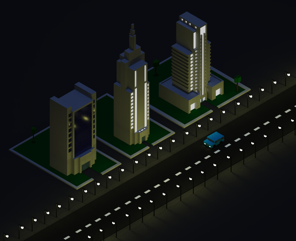 ArtStation - Nightscape in Dubai