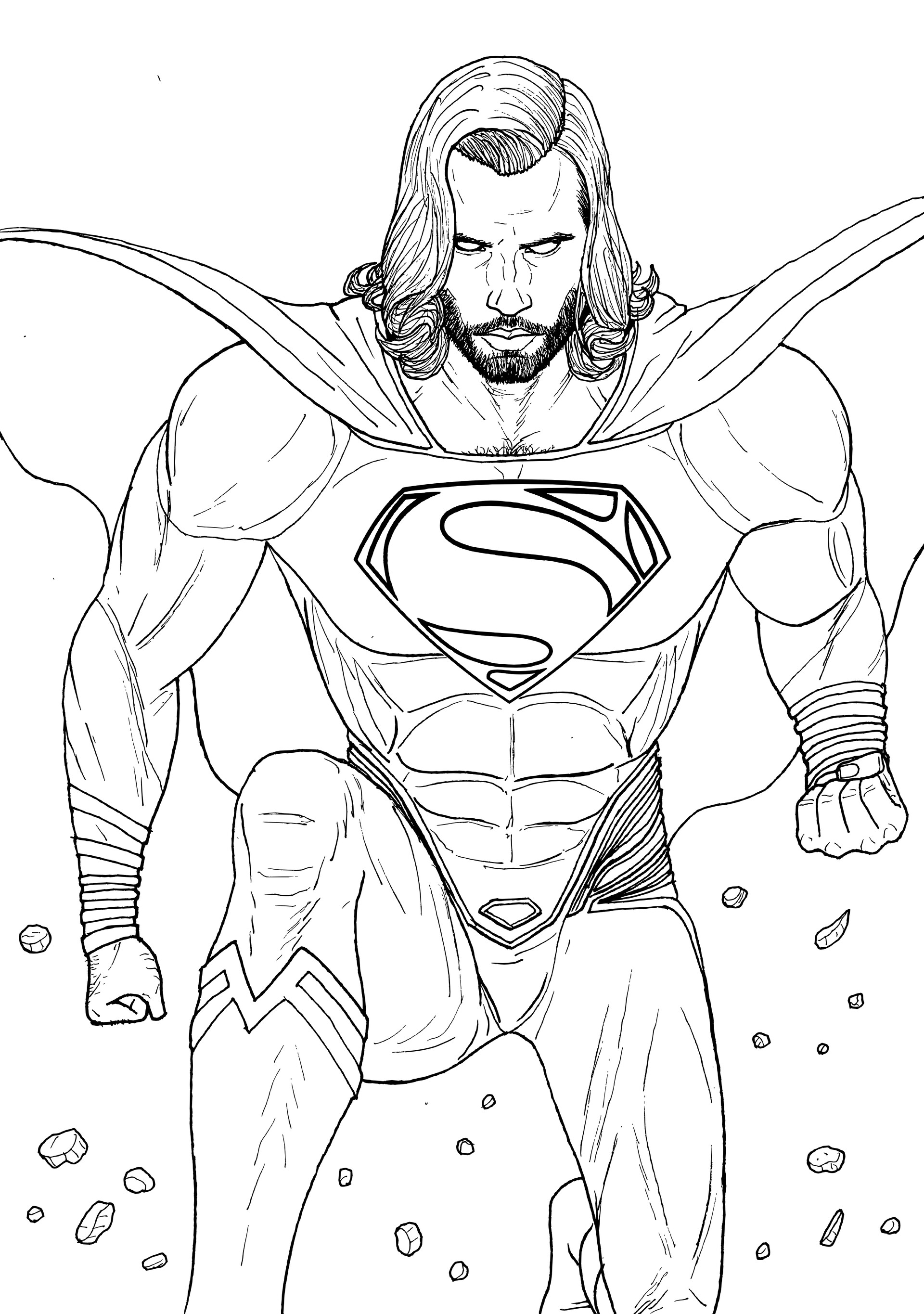 superman movie coloring pages
