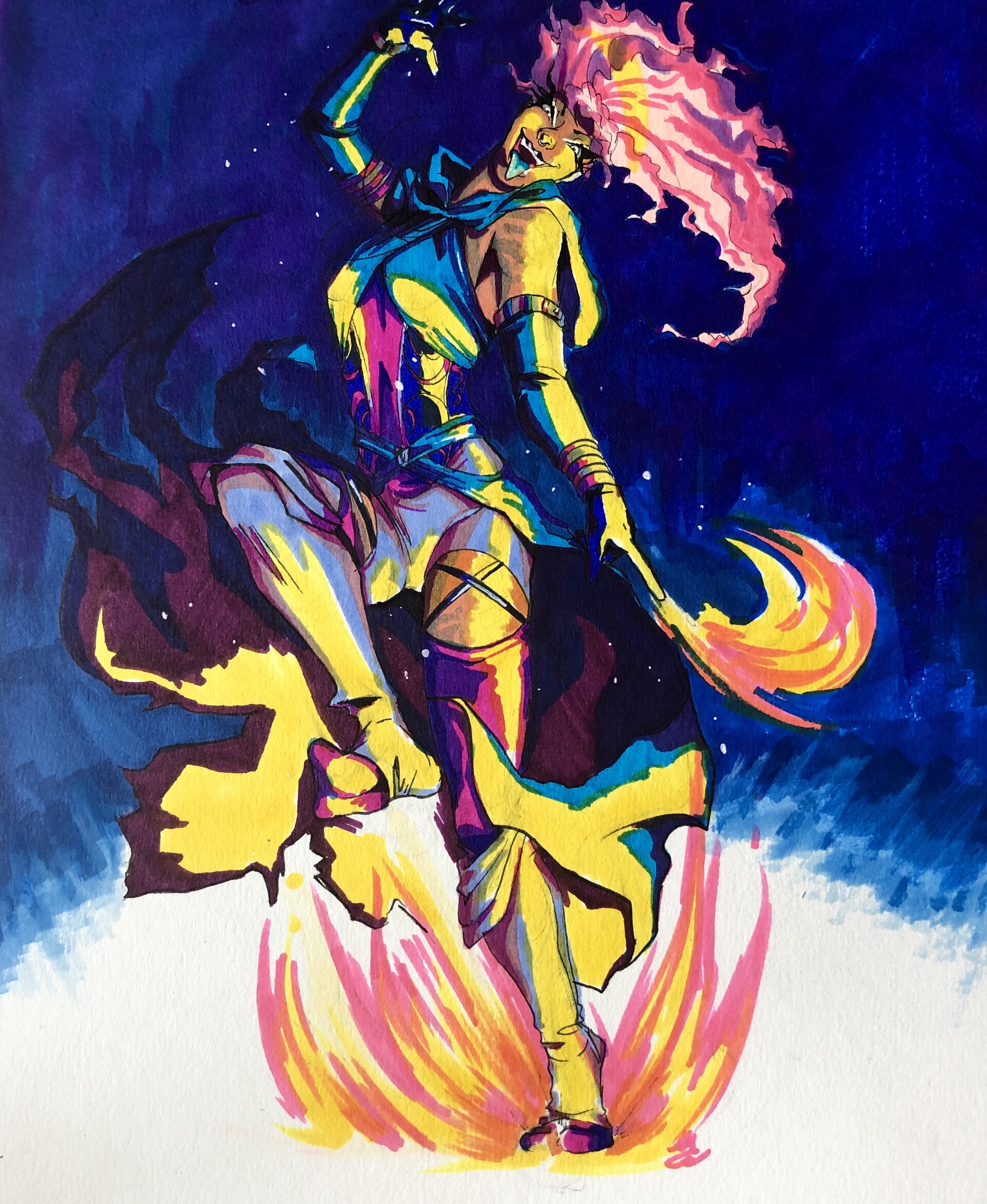 ArtStation - Fire Witch-Witchtober