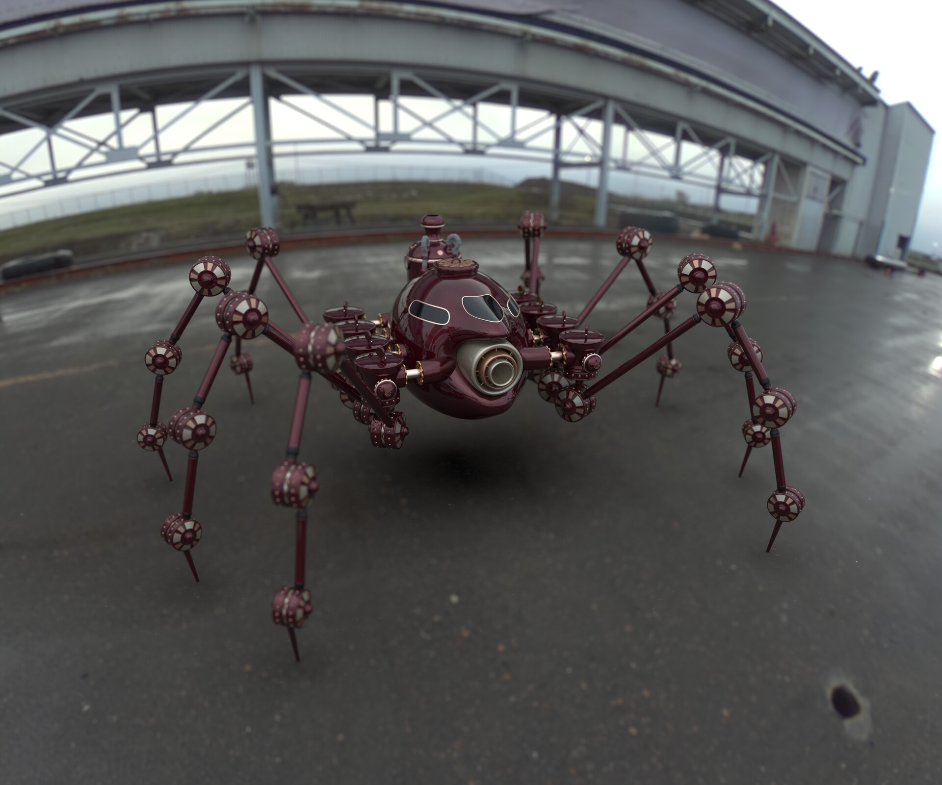 ArtStation - Steampunk Robot-Spider