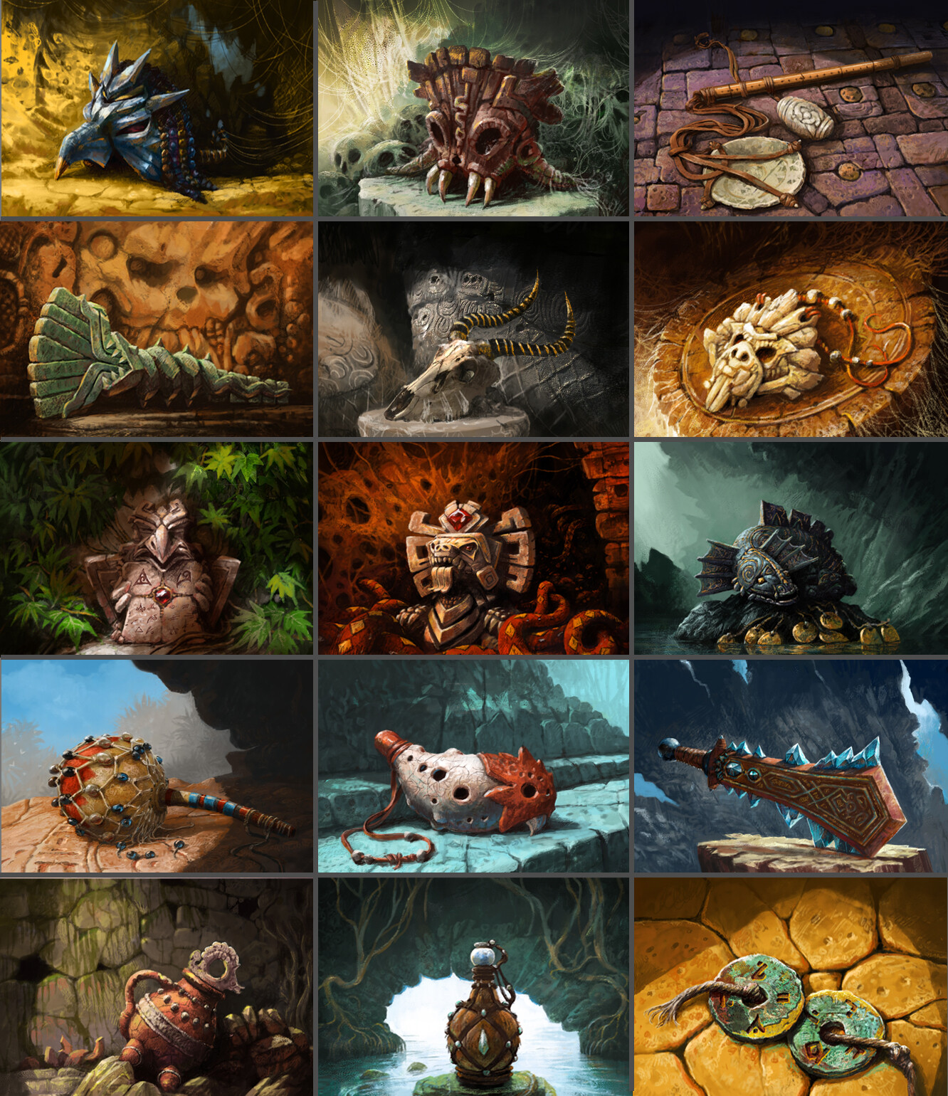 ArtStation - Lost ruins of Arnak - cards