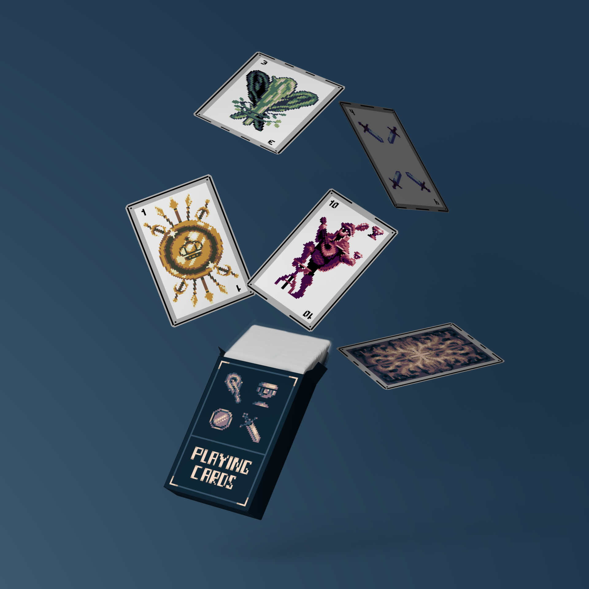 Ignacio Polo Garzón - Pixel Spanish Playing Cards