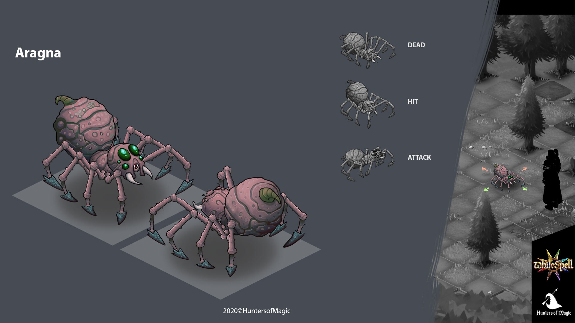 Diego Román - Isometric Character Concept Design . Art of White Spell game