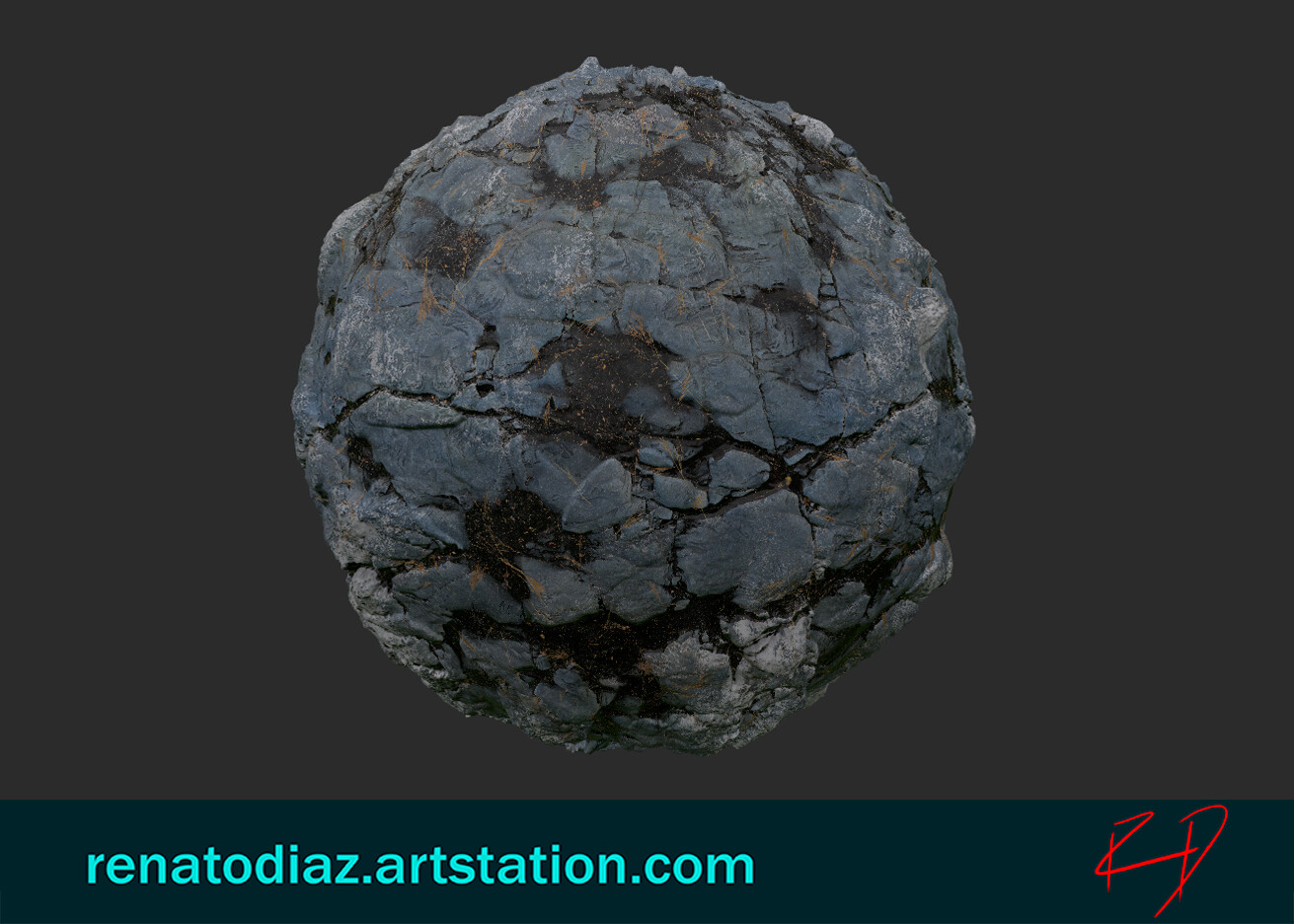 ArtStation - Snowy Puddle Rock material