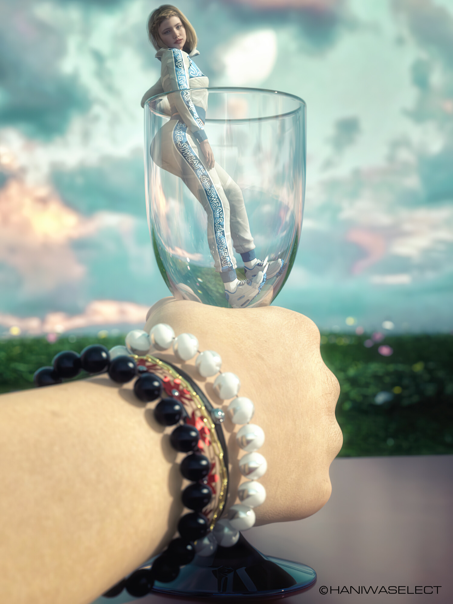 Artstation Girl In Glass
