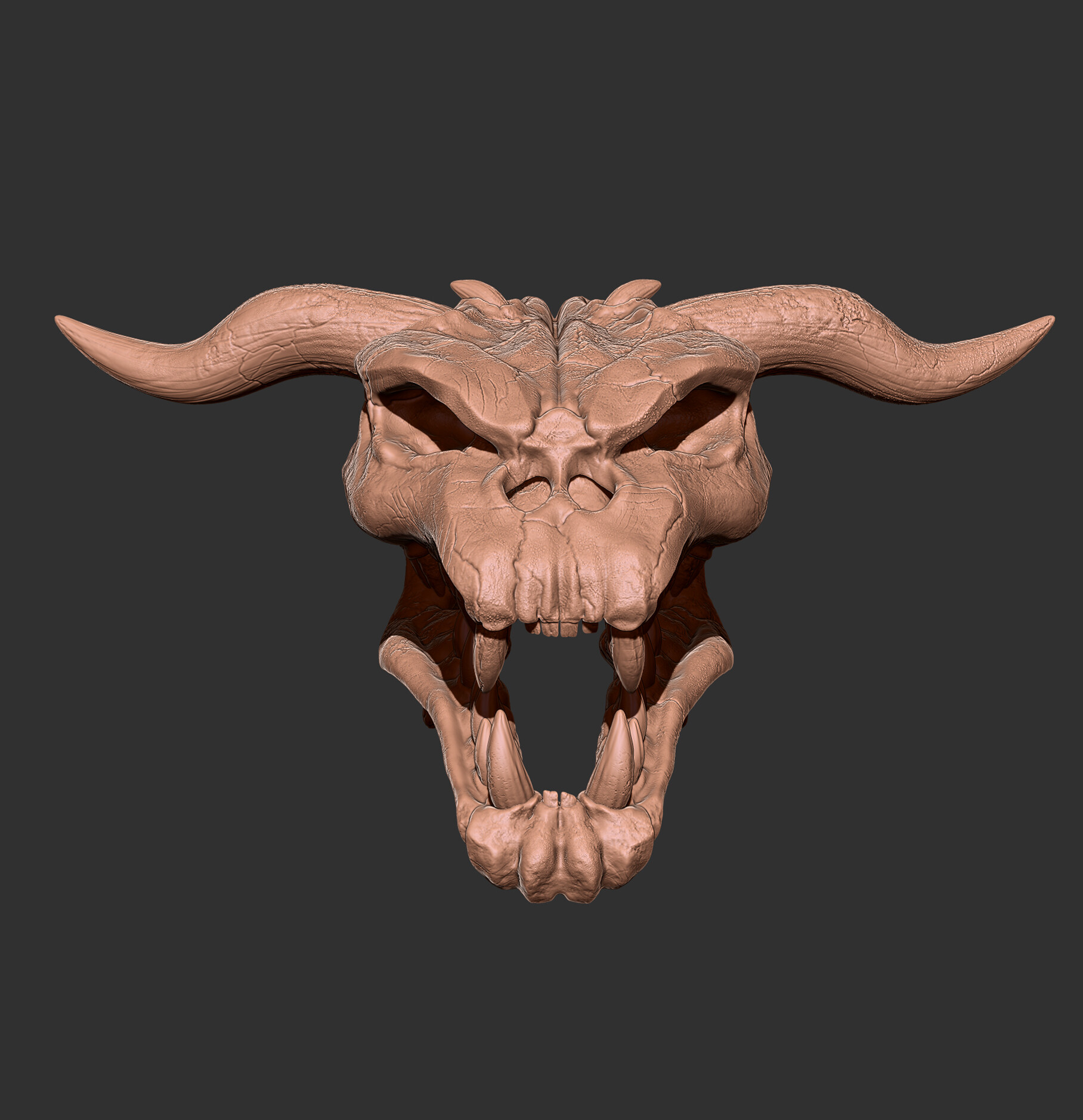 ArtStation - hell dog skull from ghostbuster!