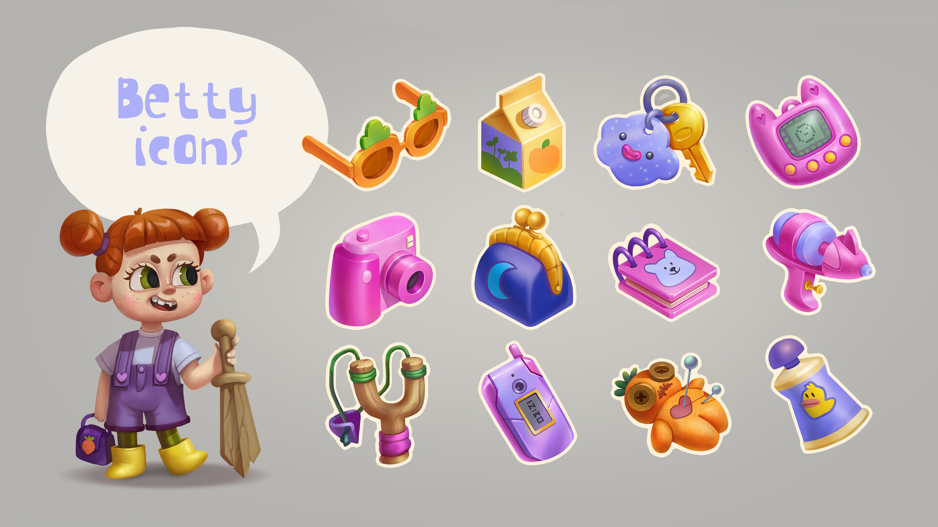 ArtStation - Betty icons