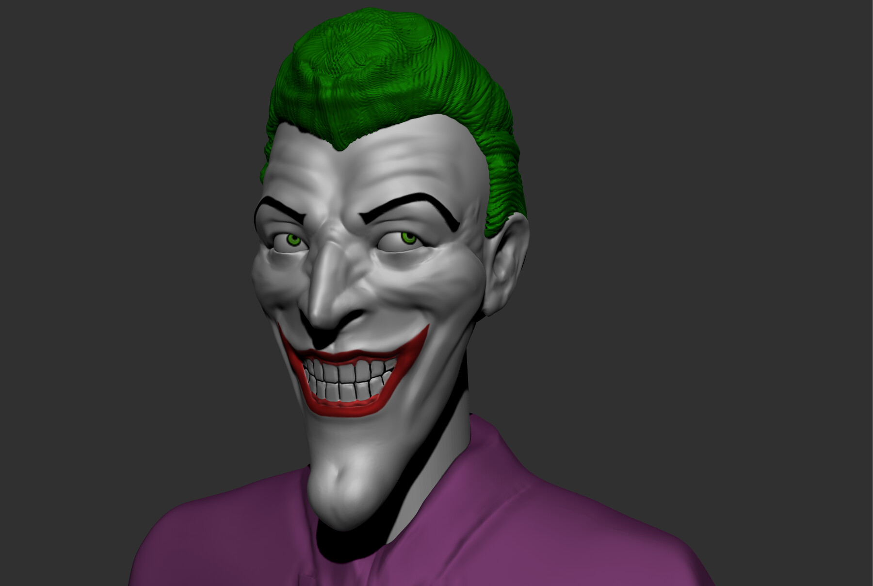ArtStation - Joker - Zbrush Quick Sculpt