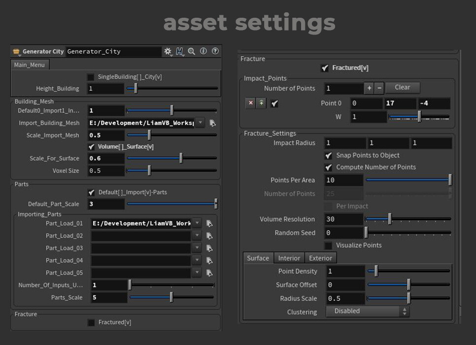 Liam Van Bastelaere - Structure and city generating in houdini