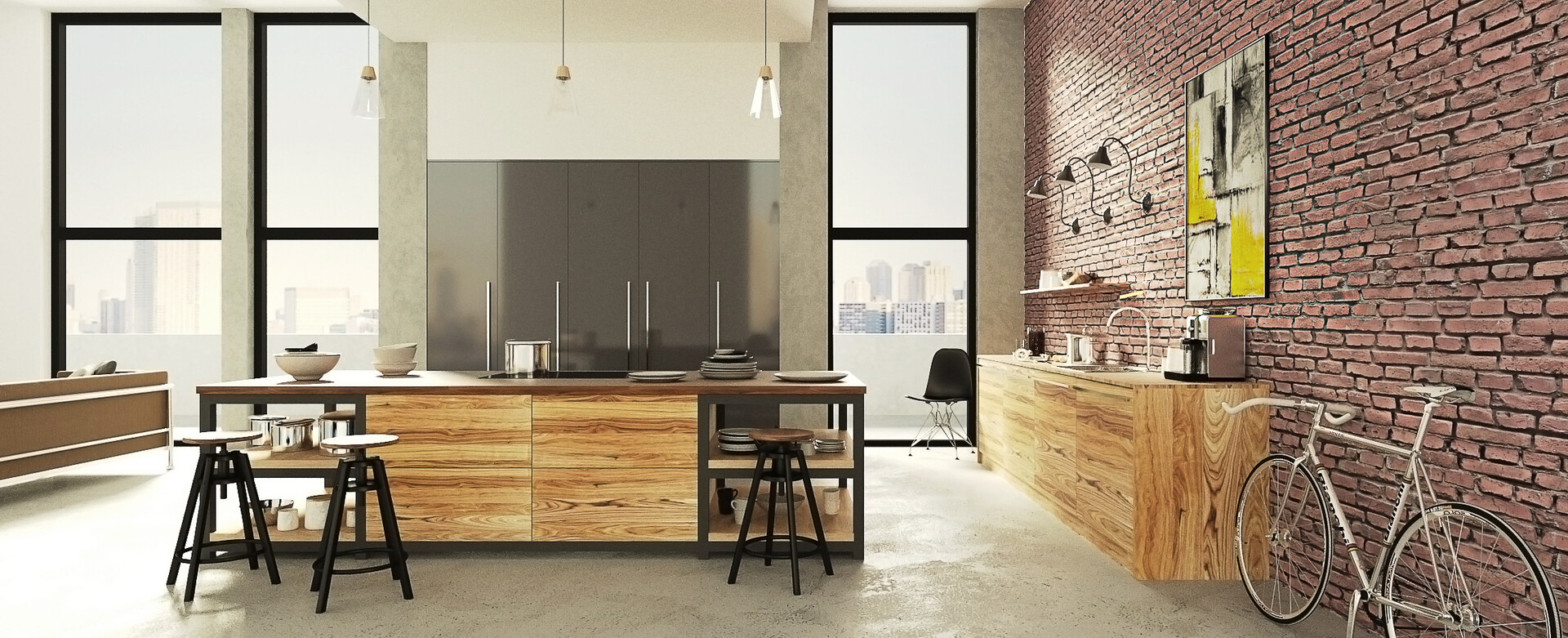 ArtStation - Kitchen visualization 3D