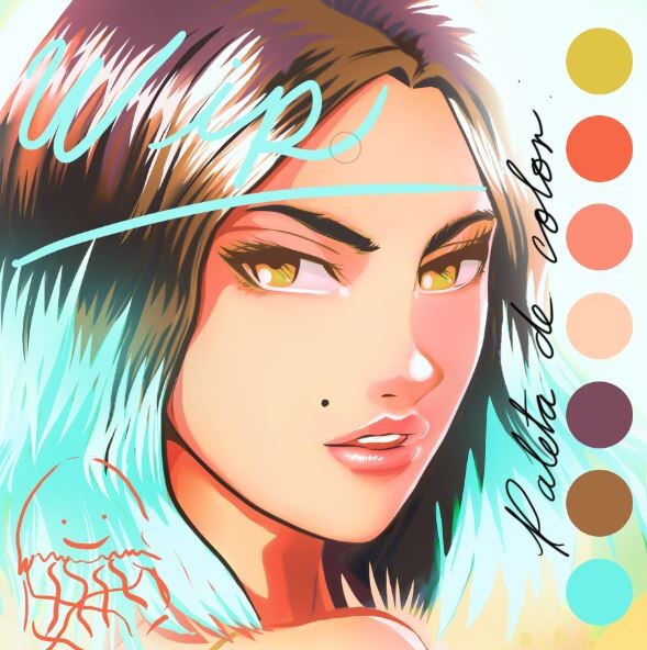 ArtStation - Olaya fondo reforma WIP Creating color palette