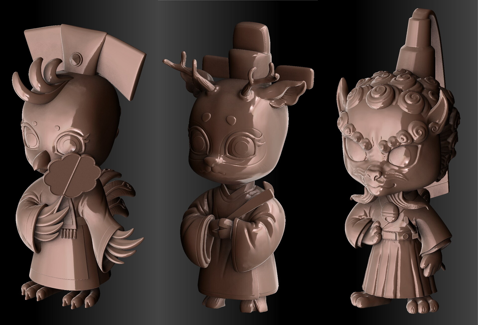 ArtStation - Sculpted figures for 3d Print