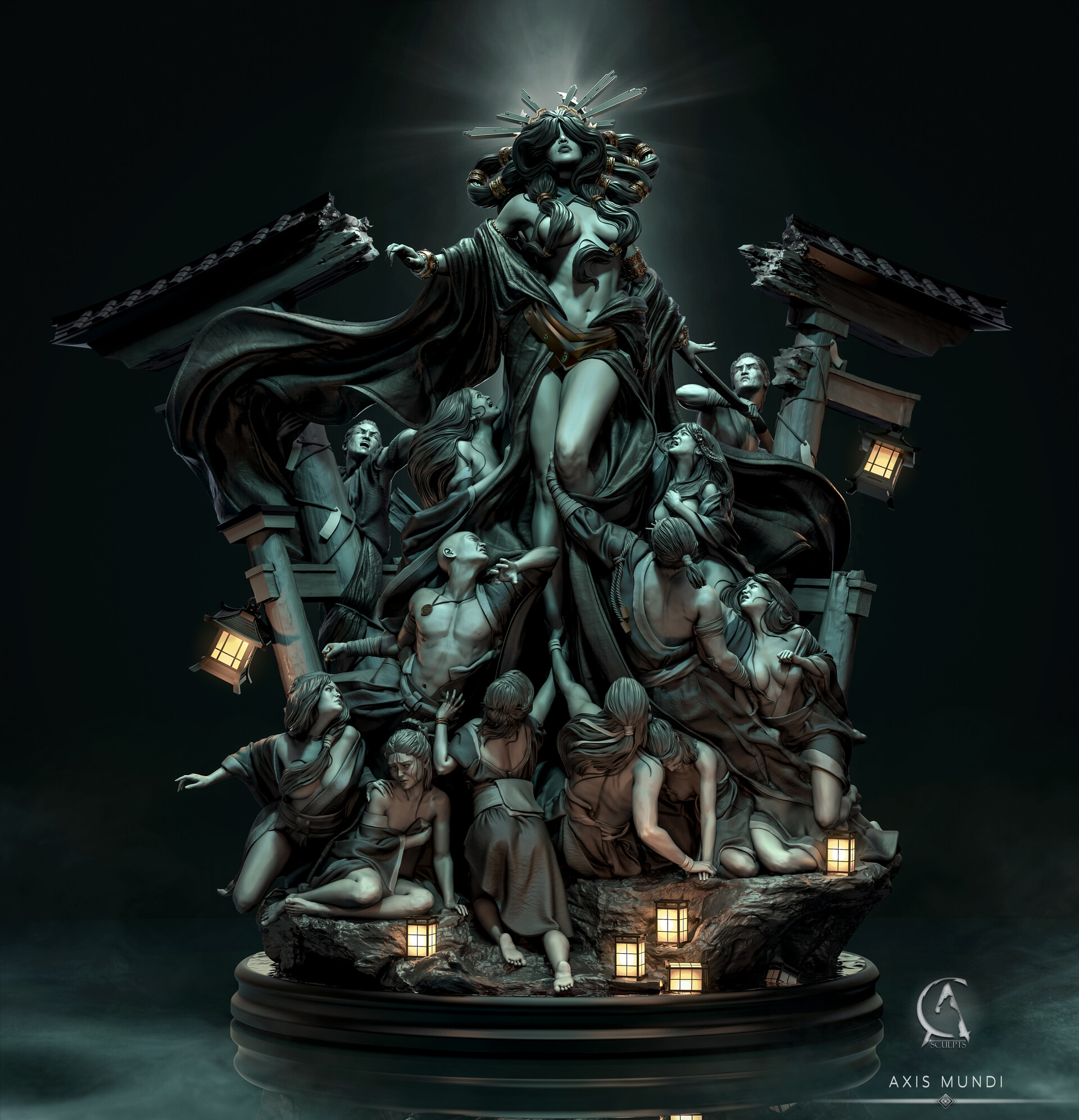 ArtStation - Izanami Goddess of Death