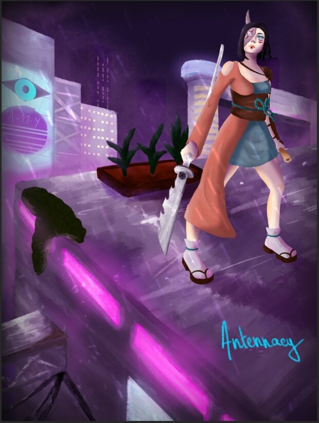 ArtStation - Ember, one of my oc