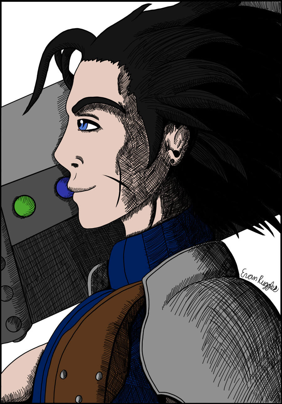 ArtStation - arttrober2020 No. 8 Final Fantasy 7 Zack Fair (with alt)