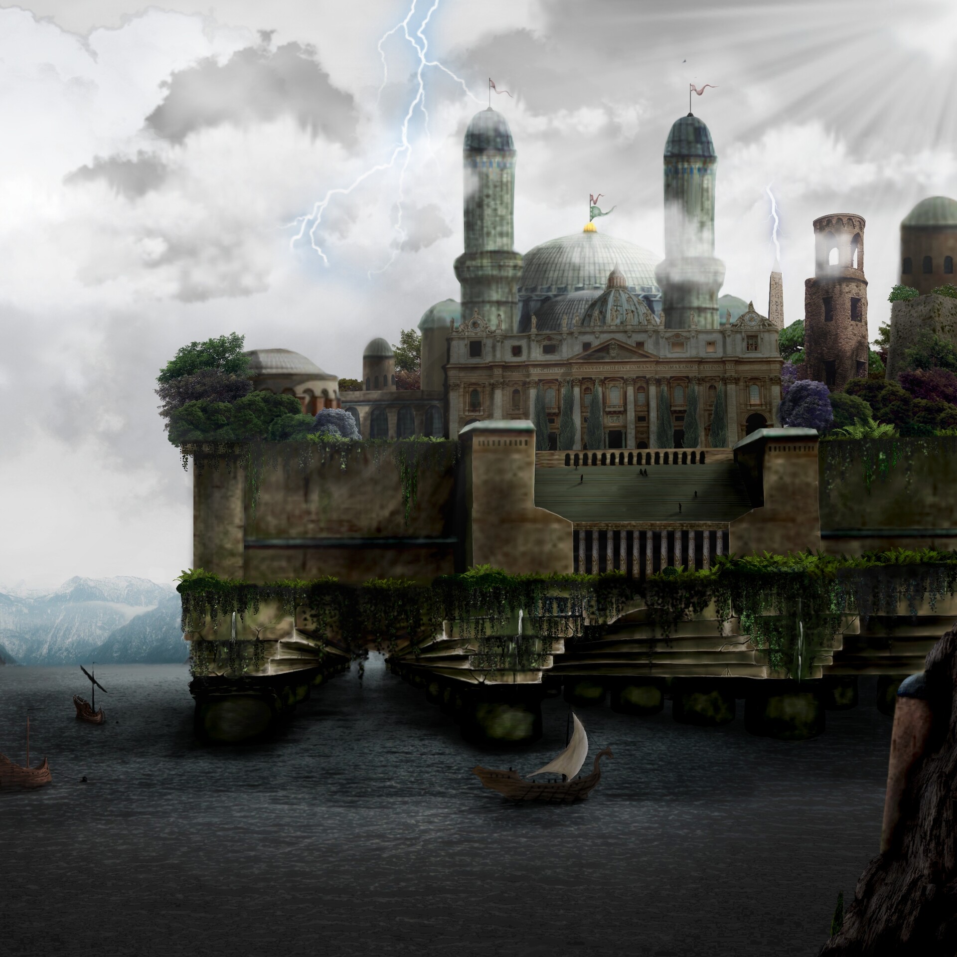 ArtStation - Ciudad del lago