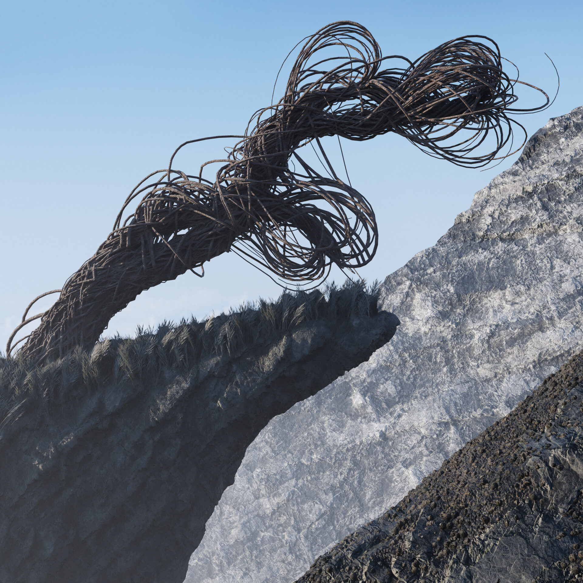 ArtStation - #01 Cliffside Tree