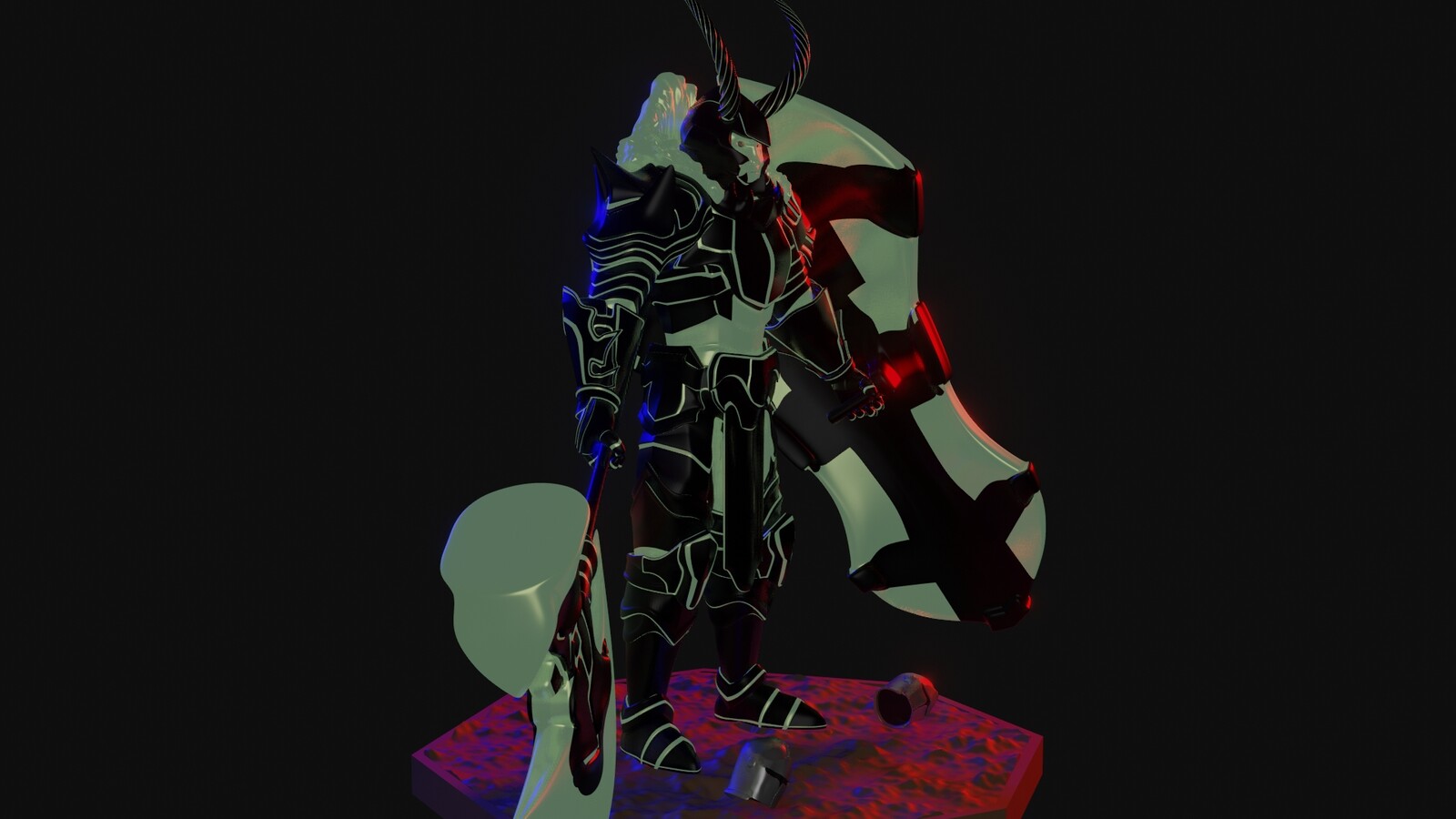 Riyan Putra - Solo Leveling: Iron Shadow(V2) Fanart 3d modeling/figure