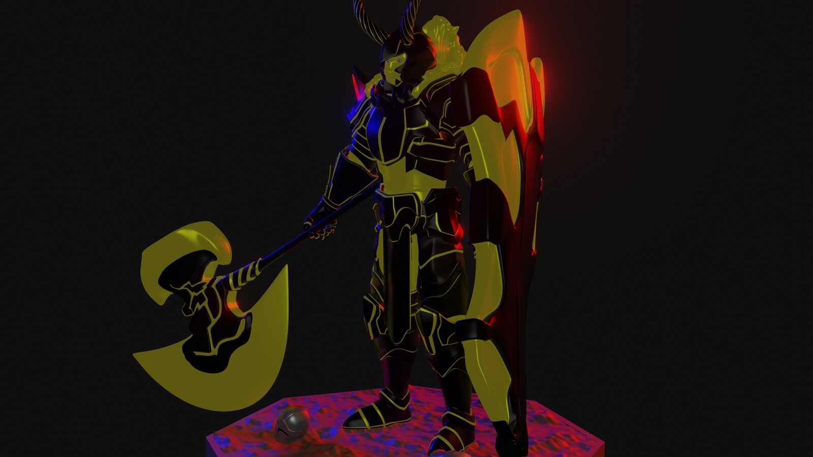 Riyan Putra - Solo Leveling: Iron Shadow(V2) Fanart 3d modeling/figure