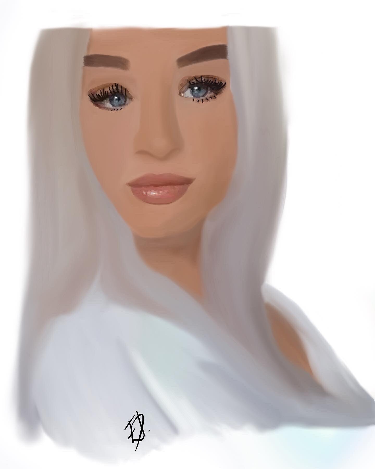 ArtStation - “Portrait Three- Face of beauty”