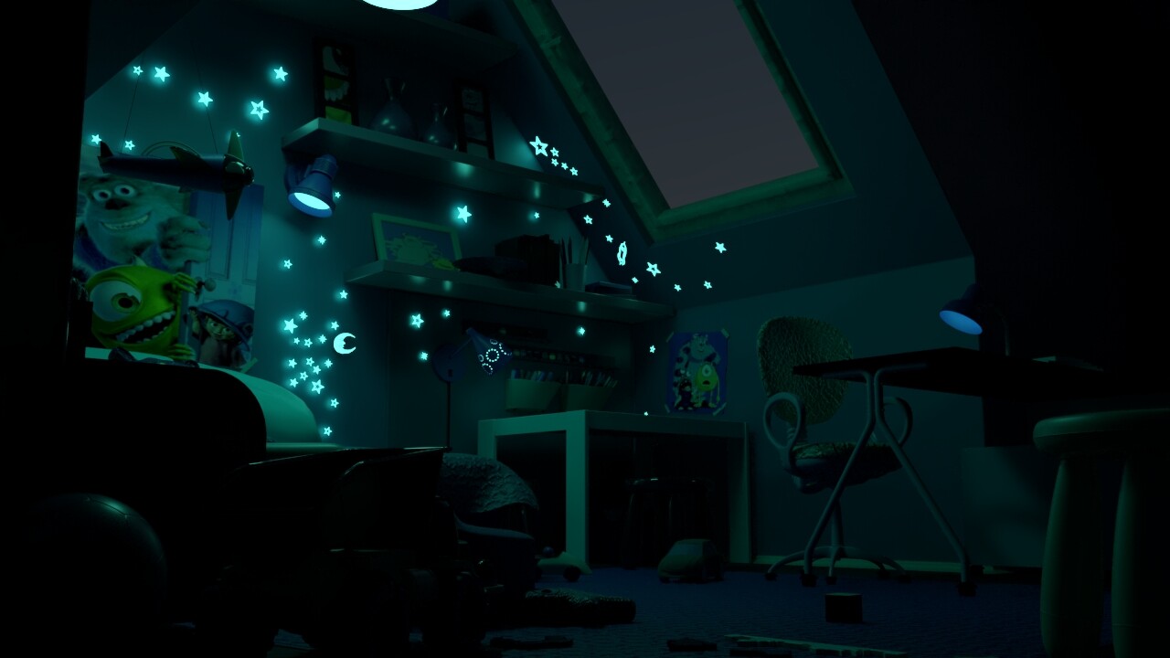 ArtStation - Monster Inc Room