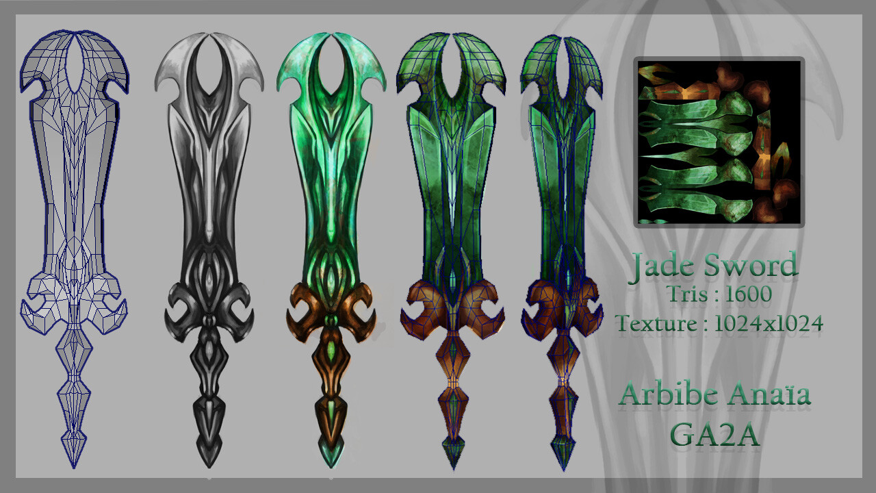 ArtStation - Elemental Jade Sword