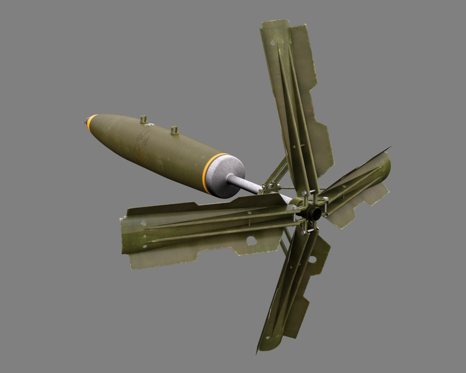 Westfield 3d - F-111E dropping Mk82 Snakeye 500lb Bombs