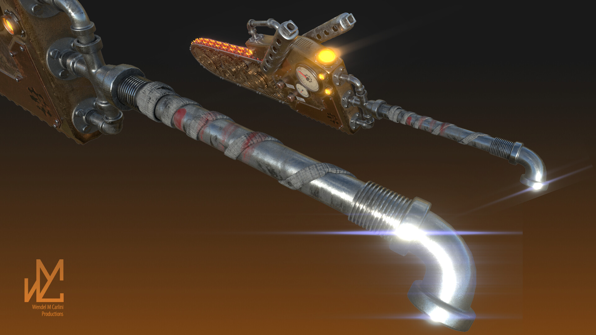 Steampunk Chainsaw Sword