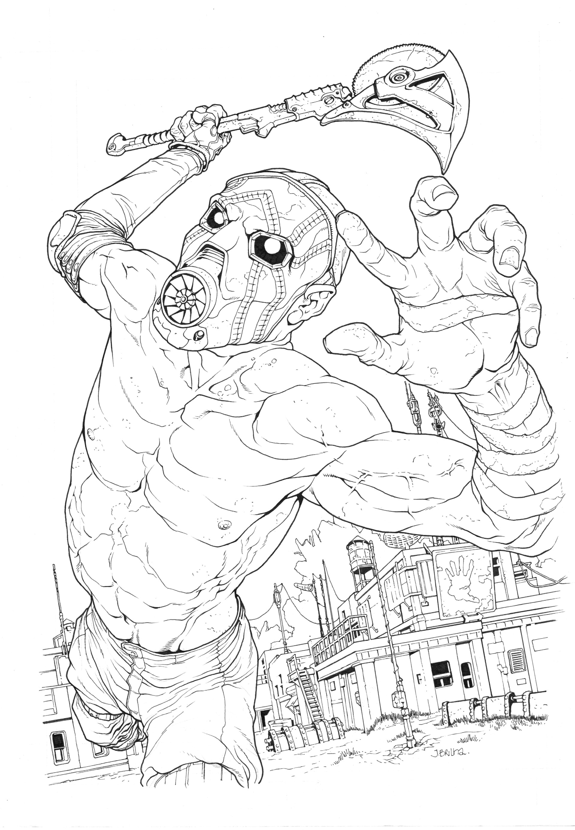 psychotic coloring pages