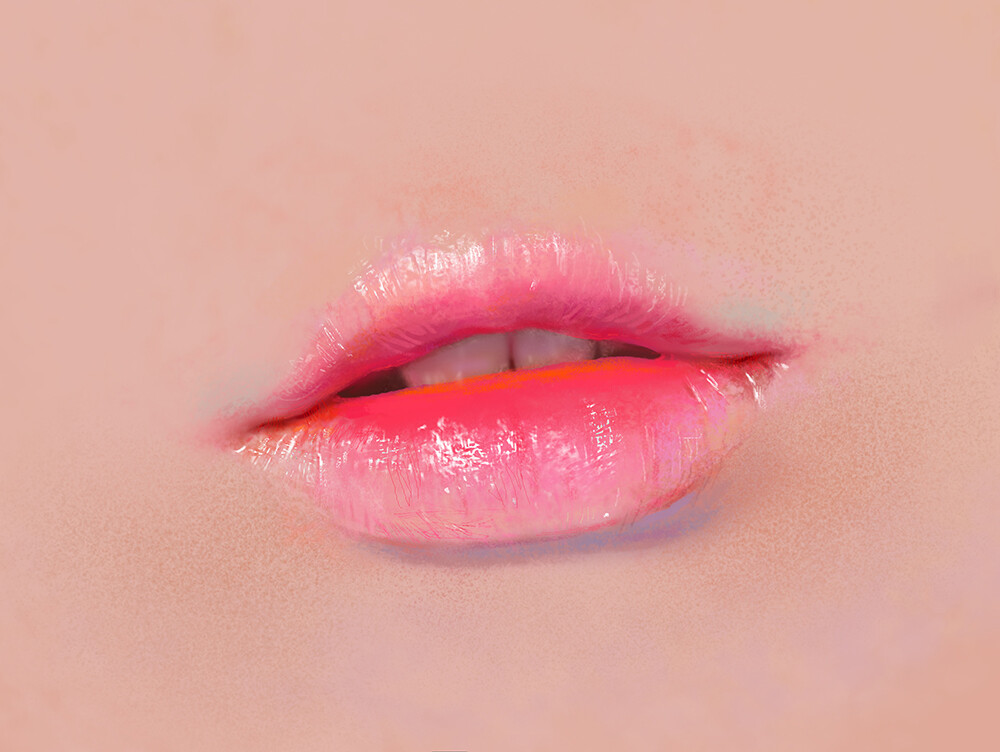 ArtStation - Lip material test