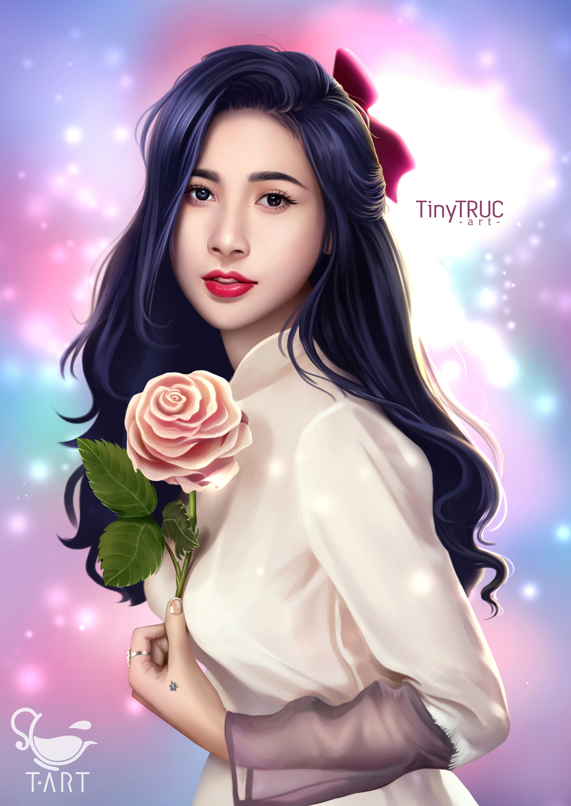 TiNy Truc - Thuy Tien portrait - The vietnamese singer fan art
