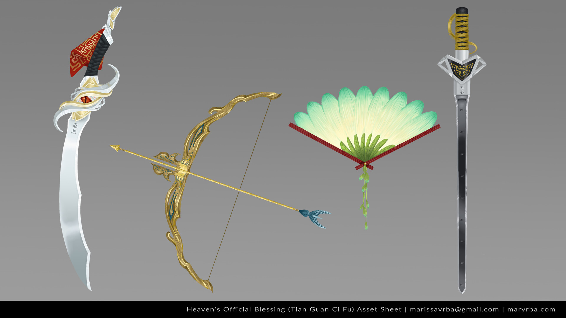 ArtStation - Heaven's Official Blessing Asset Sheet