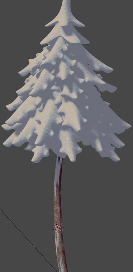 ArtStation - Stylized pine tree