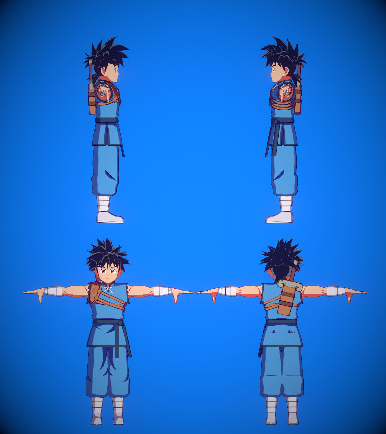 Ryan Kim - Dragon Quest Dai 3D Model Unity Render