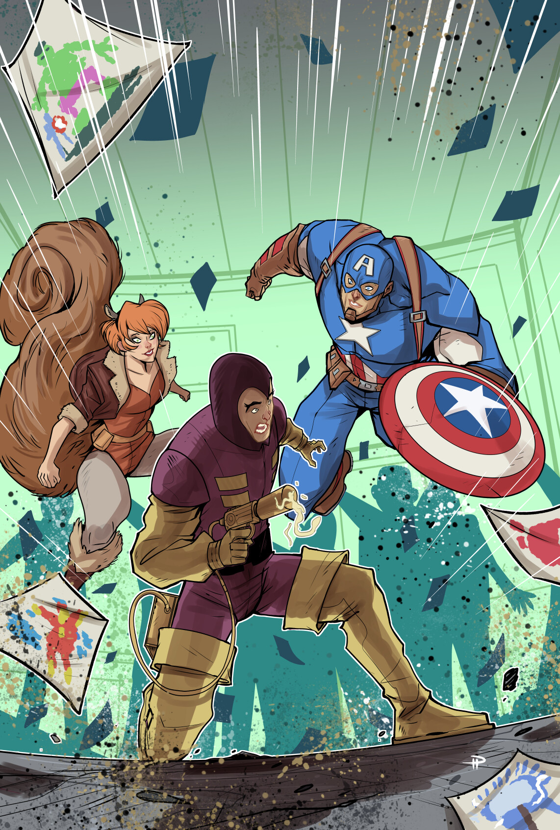 ArtStation - Marvel Action Avengers #2 Cover