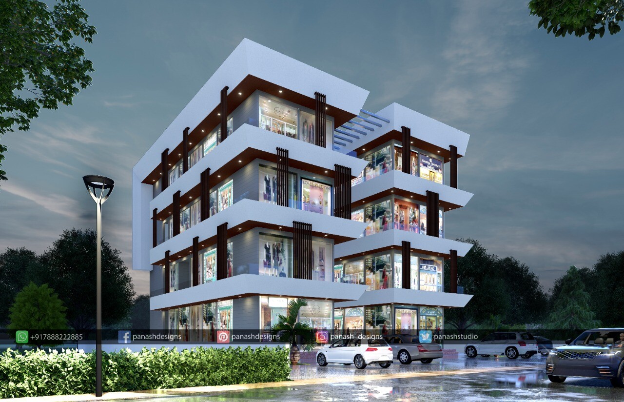 small commercial building elevation