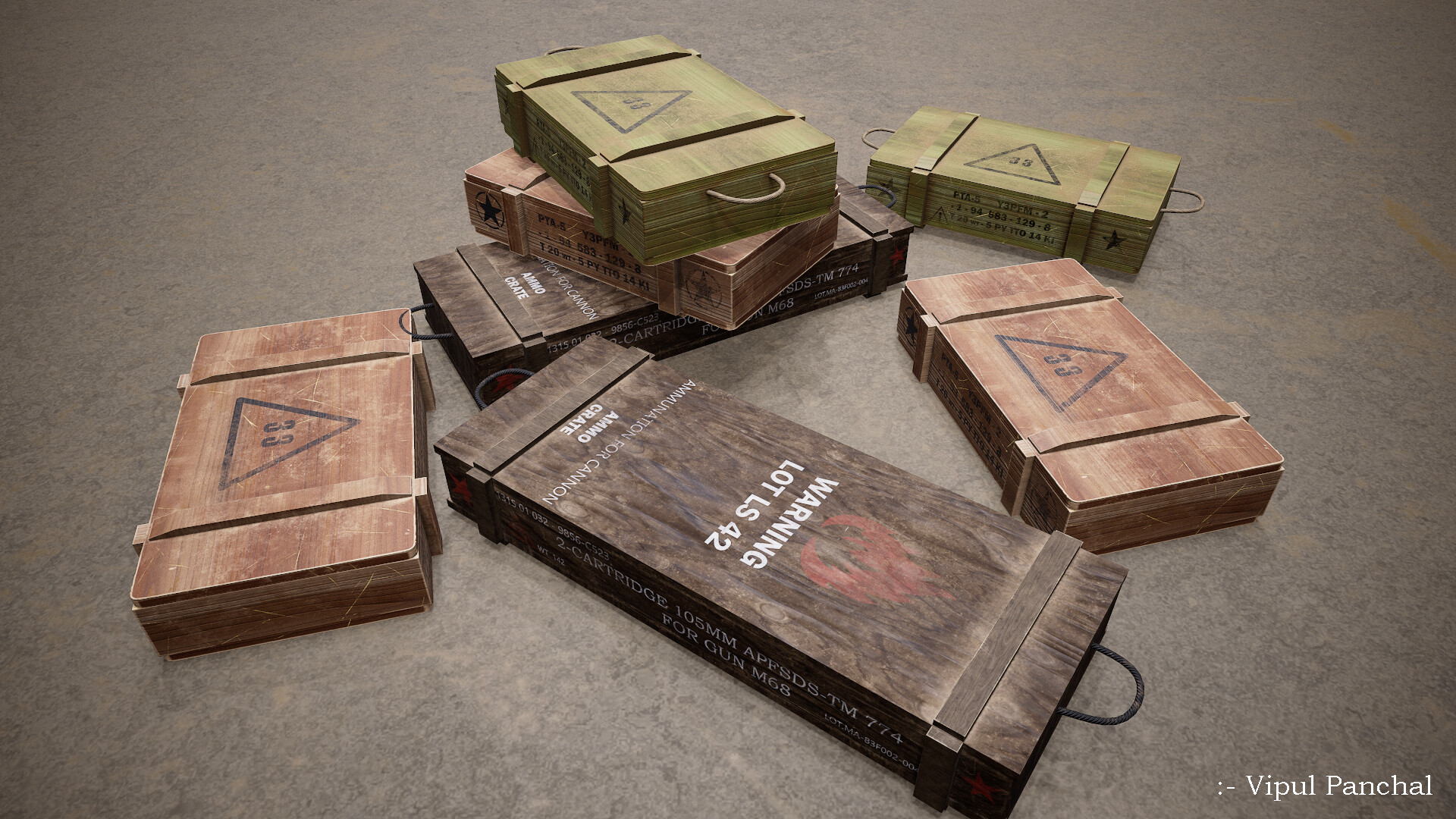 ArtStation - Military crates