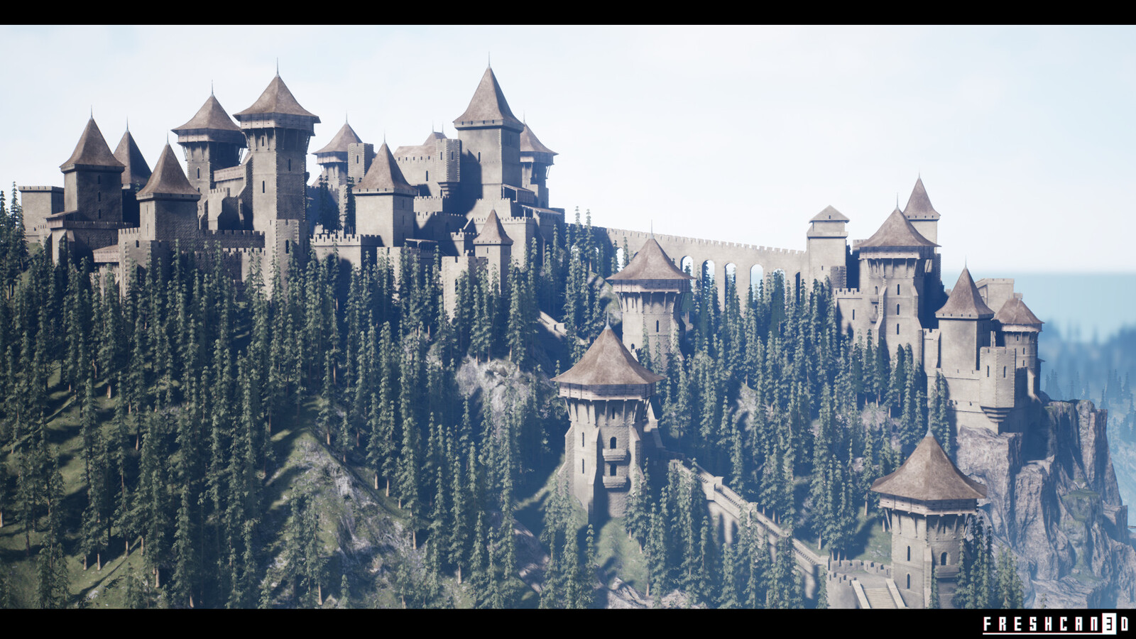 Freshcan 3D - Environment Art Studio - Medieval Castle Environment - PART I