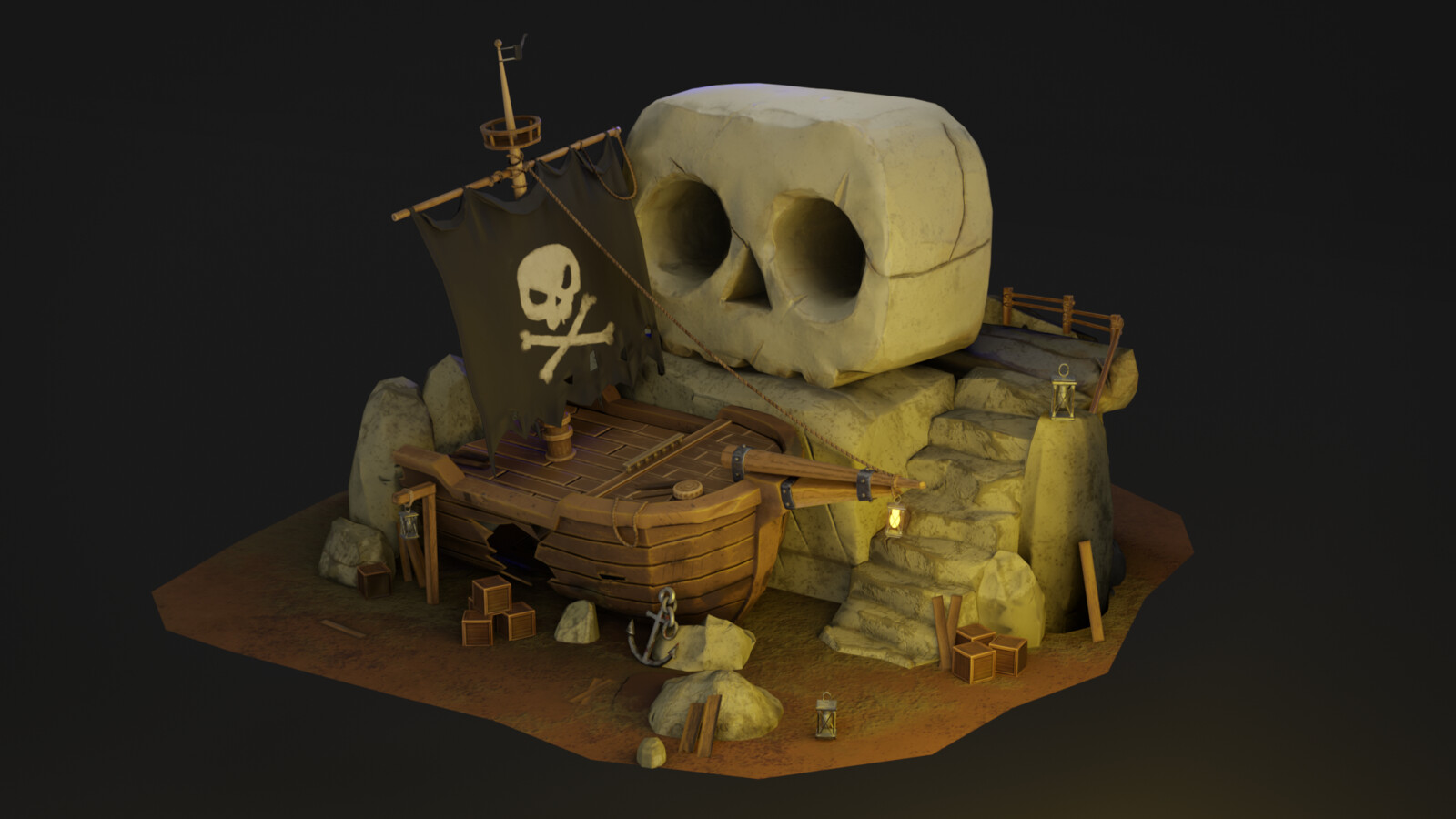 Isamar Romero - Pirate ship