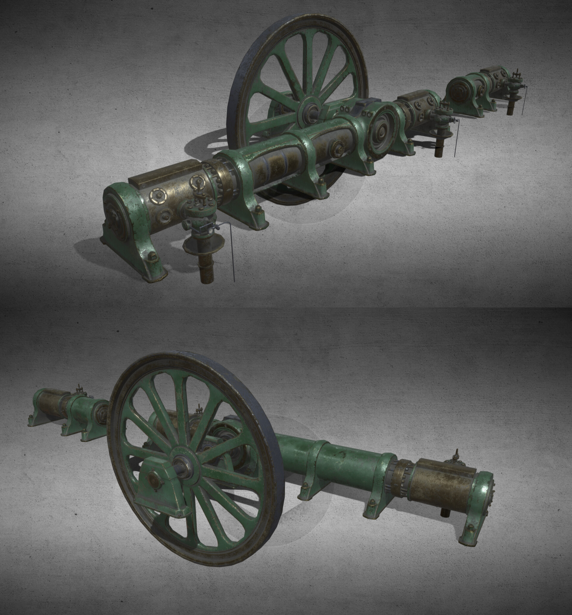 ArtStation - Modular Pumping Machine - Environment Asset